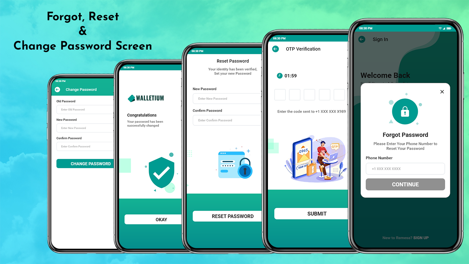 Walletium - Advanced Digital Mobile Wallet Flutter App by AppDevsX